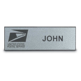 1 Line Postal Name Badge With Safety Pin | USPS Window Clerks